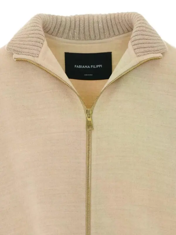 Fabiana Filippi Zip-up High-neck Coat