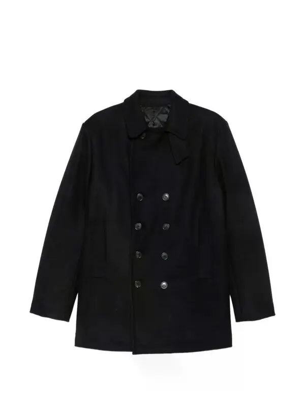 MARANT Double-breasted Coat - Black