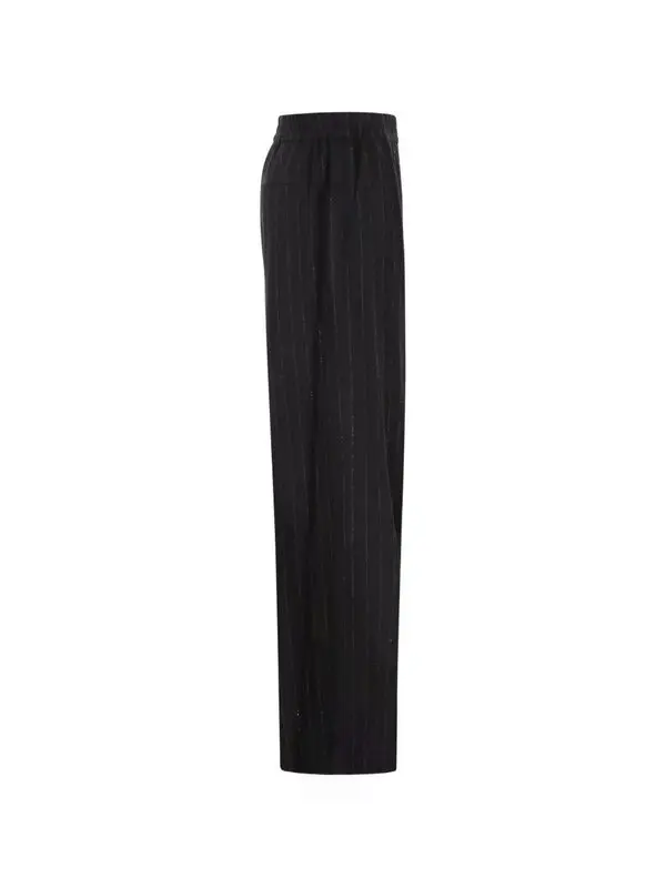 Brunello Cucinelli Pinstripe Sequin-embellished Trousers