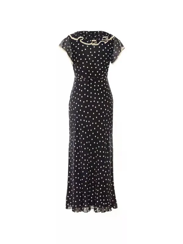 Rixo Bethea Polka-dot Maxi Dress
