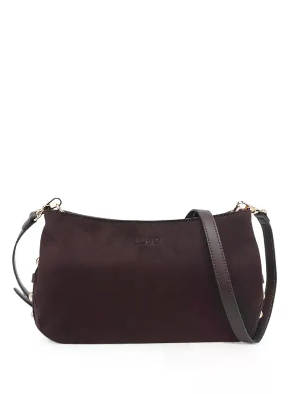 Liu Jo Logo-embossed Studded Shoulder Bag - Brown
