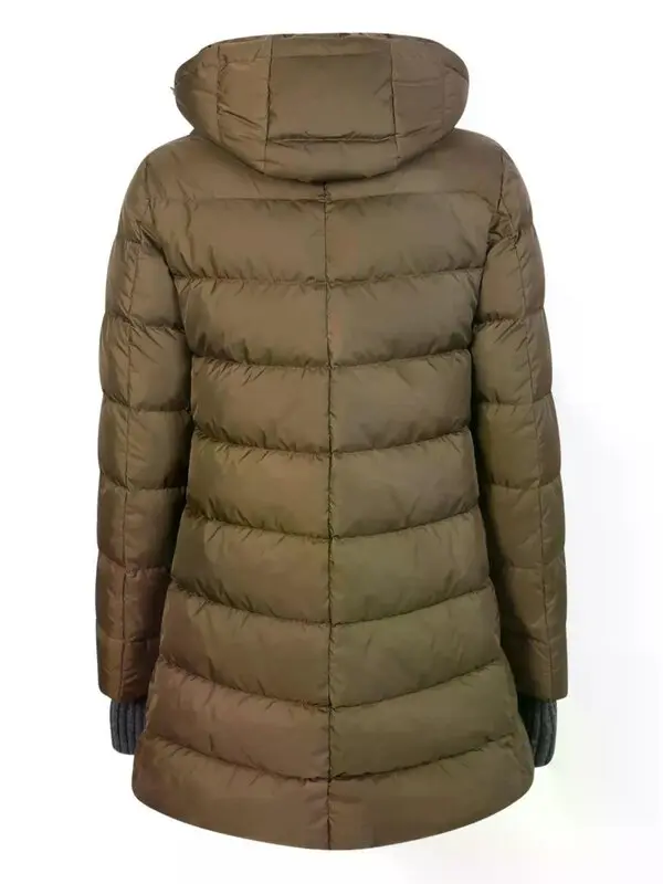 Herno Ribbed-cuff Hooded Padded Coat