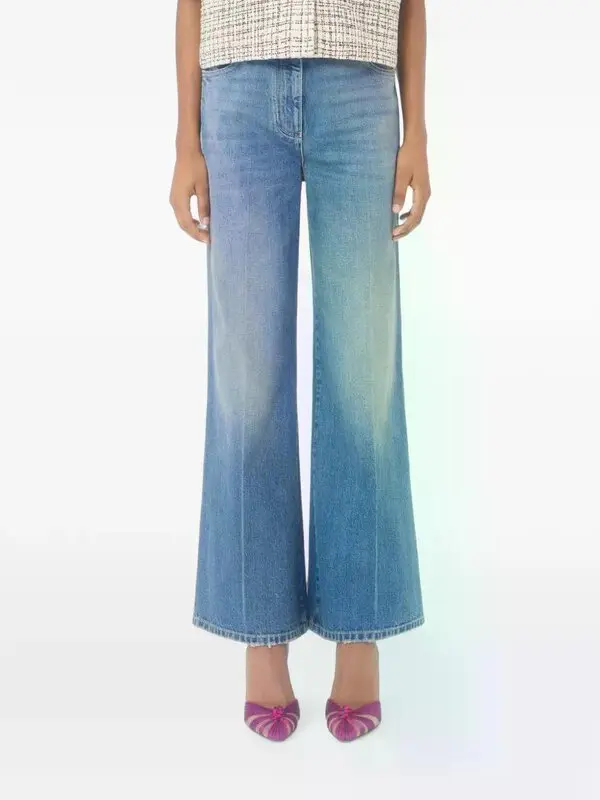 Valentino Garavani Whiskering-effect Jeans