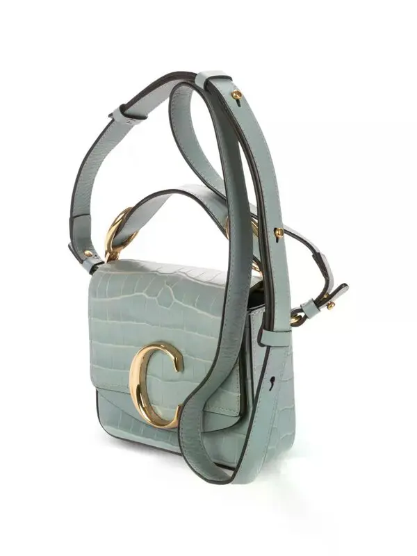 Chloé Crocodile-effect Cross Body Bag - Blue