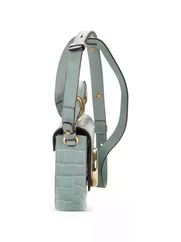 Chloé Crocodile-effect Cross Body Bag - Blue