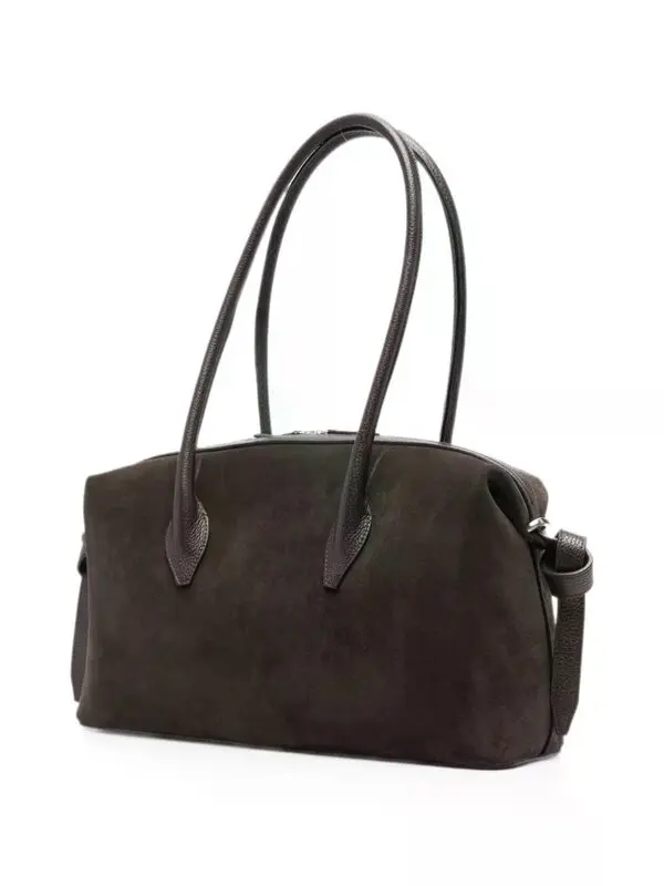 Yuzefi Brioche Duffle Suede Leather Shoulder Bag