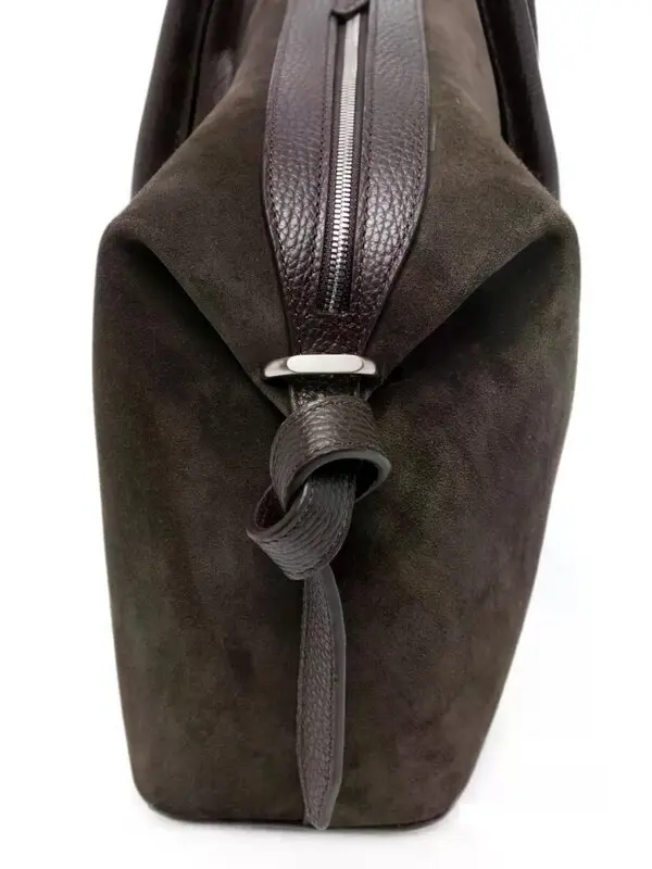 Yuzefi Brioche Duffle Suede Leather Shoulder Bag