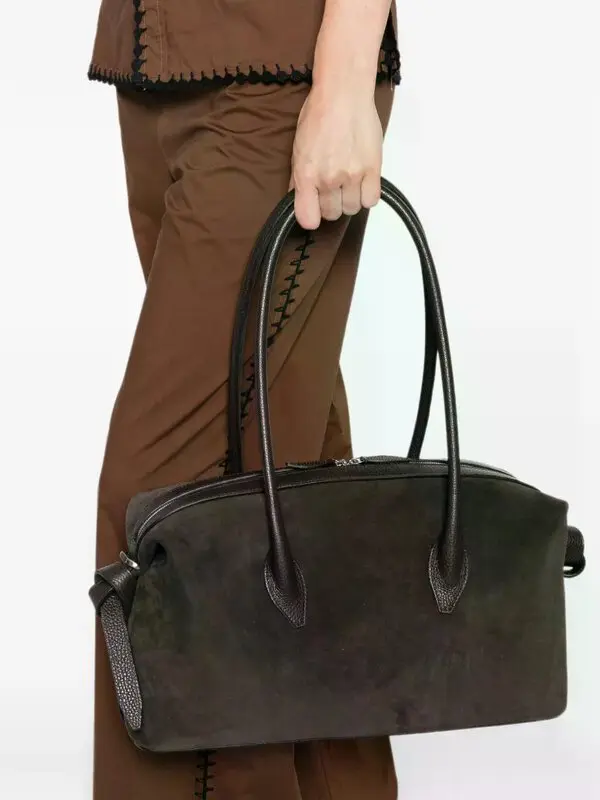 Yuzefi Brioche Duffle Shoulder Bag - Brown