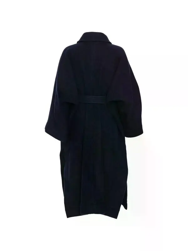 Henrik Vibskov Toadcoat Plaid-belt Coat