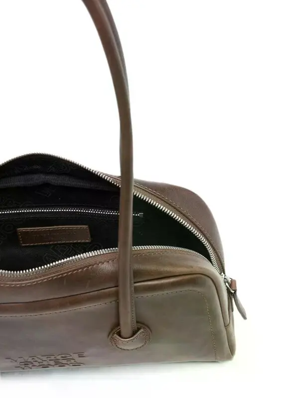 MARGESHERWOOD Debossed Logo Leather Shoulder Bag