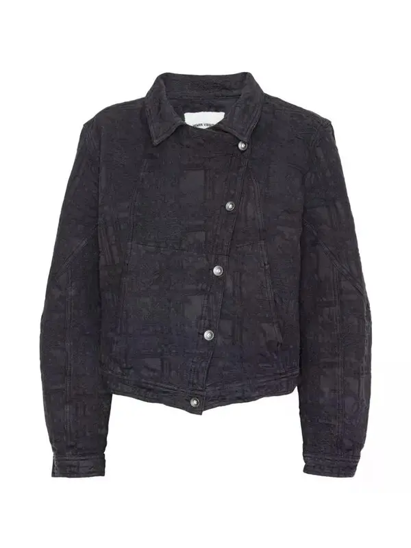 Henrik Vibskov Crinkled Grid Jacquard Jacket