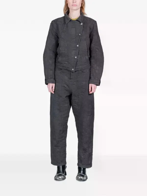 Henrik Vibskov Crinkled Grid Jacquard Jacket