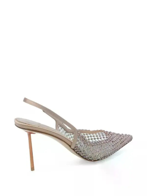 LE SILLA Gilda Fierce Crystal-embellished Heeled Pumps