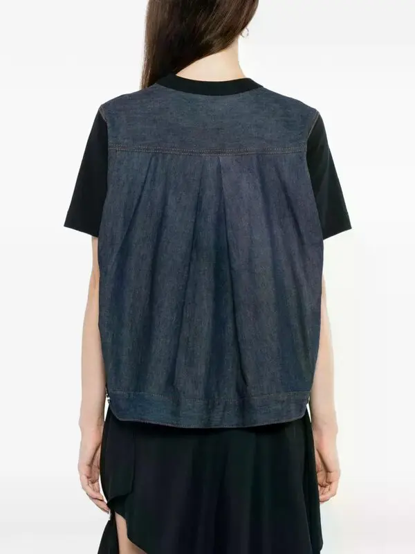 Sacai Denim X Cotton T-shirt