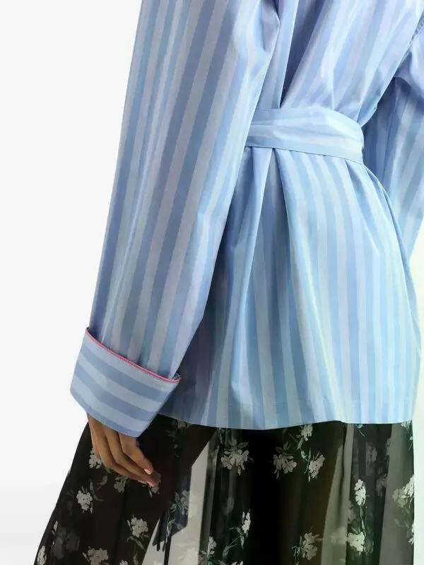 Dolce & Gabbana Striped Belted Jacket