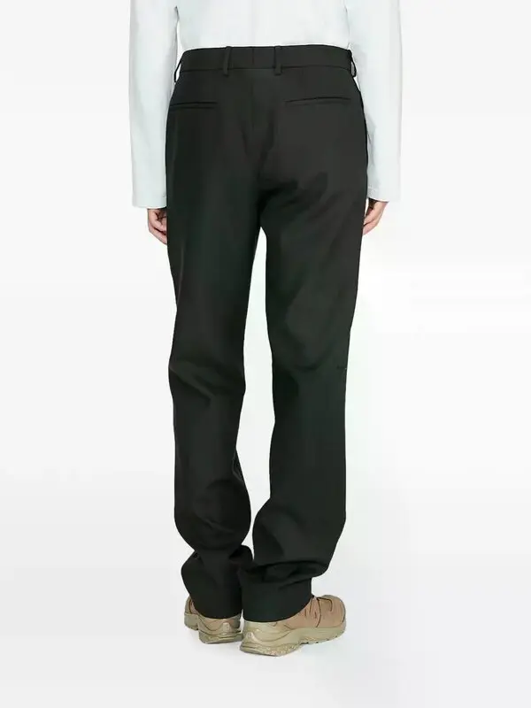 RIER Tourbe Rustic Fitted Virgin-wool Trousers