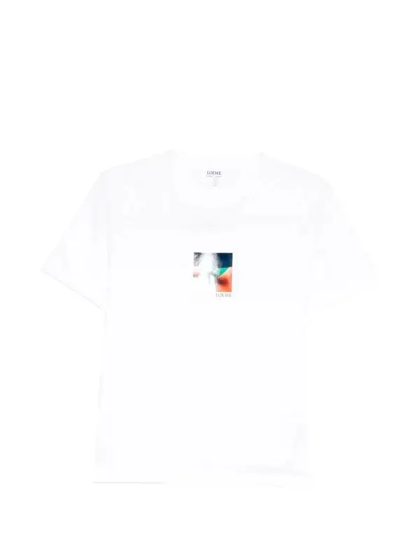 Loewe Cotton T-shirt With Graphic Print - White