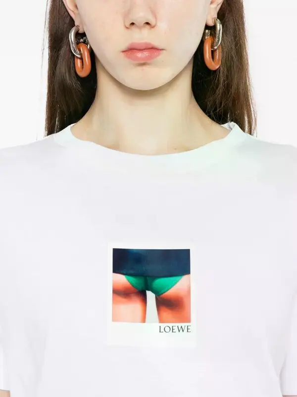 Loewe Cotton T-shirt With Graphic Print