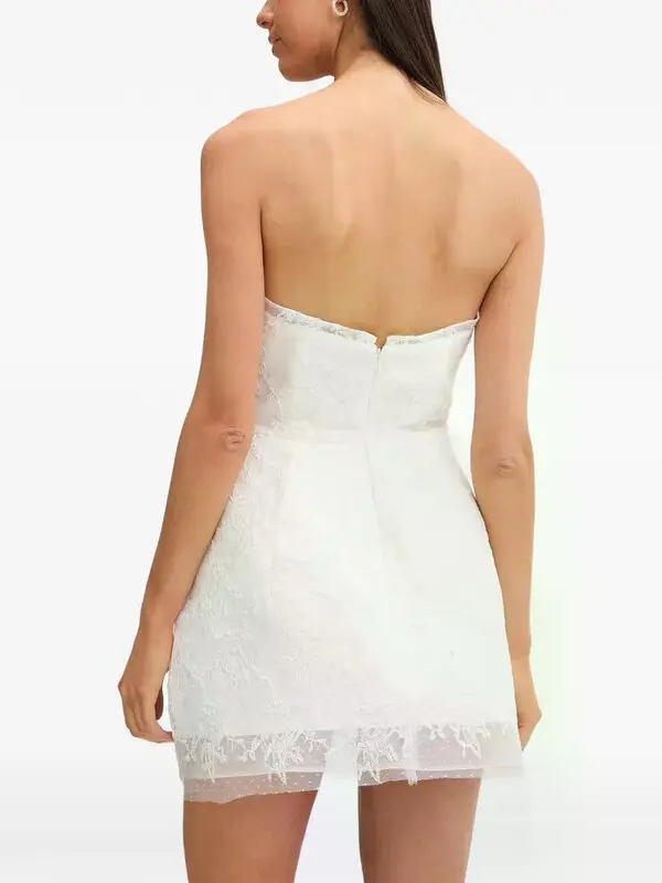Bardot Franca Strapless Lace Mini Dress