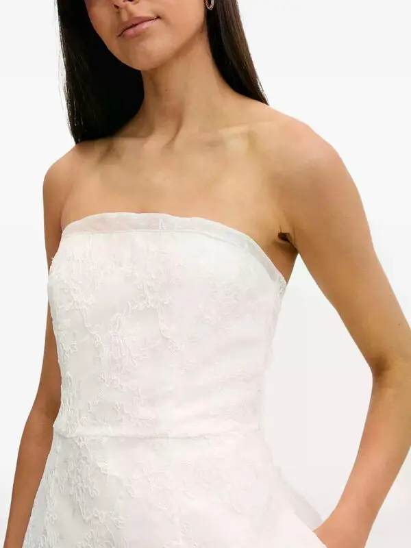 Bardot Franca Strapless Lace Mini Dress