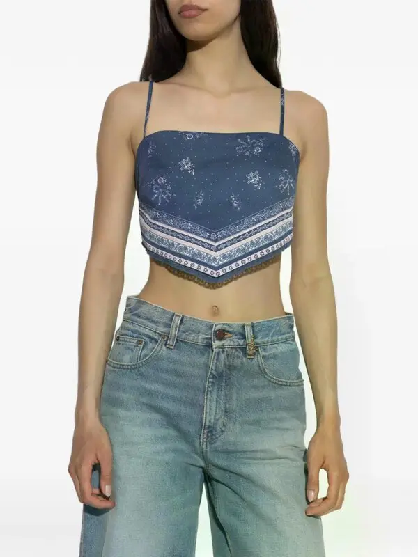 LoveShackFancy Mollie Floral-print Top