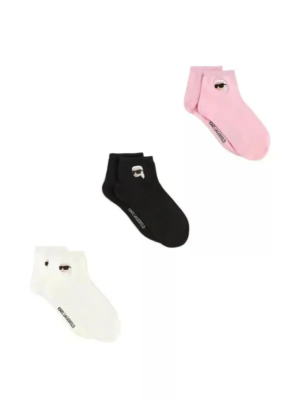 Karl Lagerfeld K/ikon Embroidered Socks Set