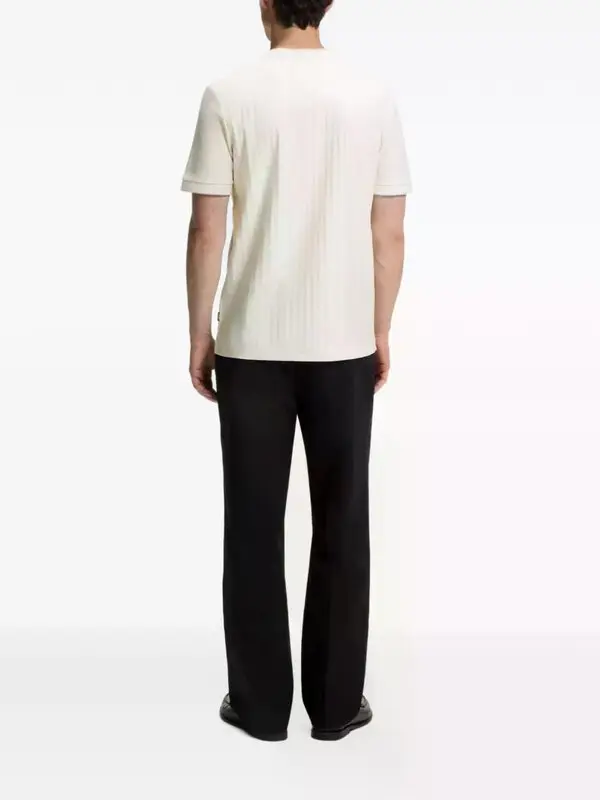 BOSS Regular-fit T-shirt In Striped Cotton