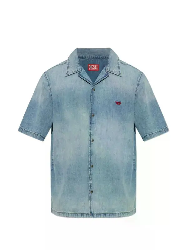 DIESEL® Logo-embroidered Short-sleeve Shirt