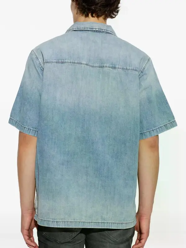 DIESEL® Logo-embroidered Short-sleeve Shirt