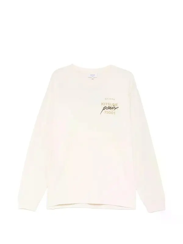 Maison Kitsuné Fox-print Long-sleeve T-shirt