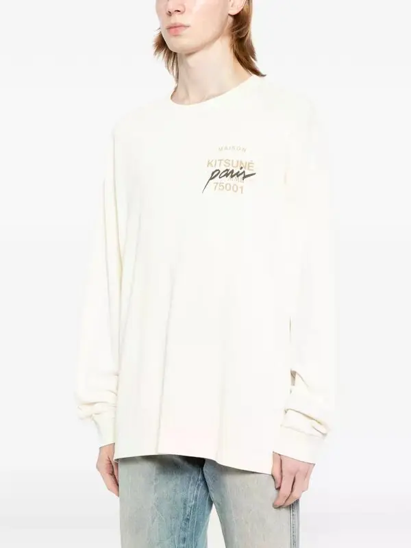 Maison Kitsuné Fox-print Long-sleeve T-shirt