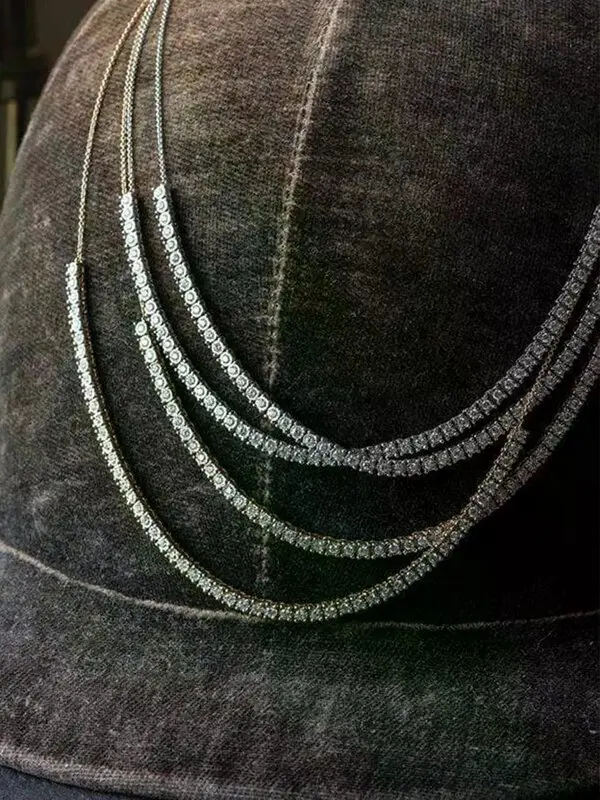 DANA REBECCA DESIGNS 14k Yellow Diamond Station Necklace - Gold