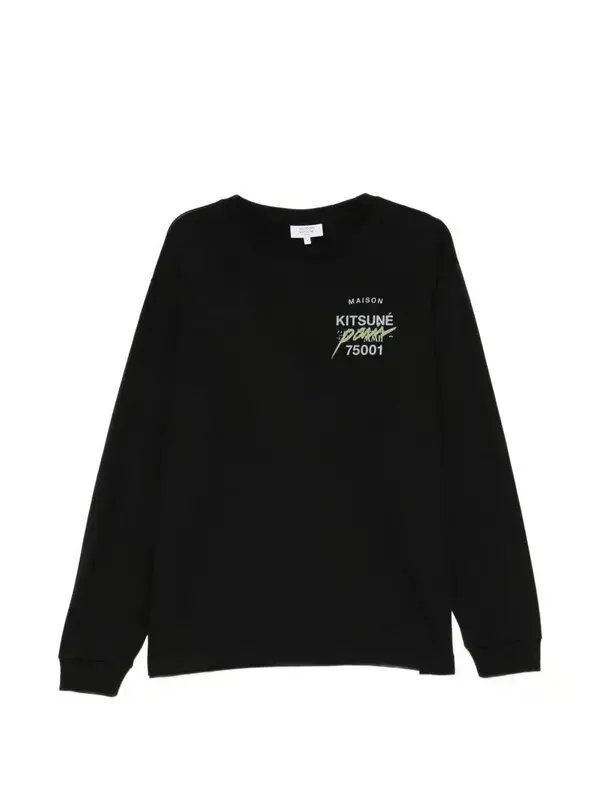 Maison Kitsuné Logo-print Long-sleeve T-shirt