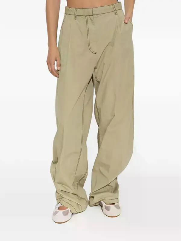 DIESEL® Contrast-stitch Wide-leg Trousers