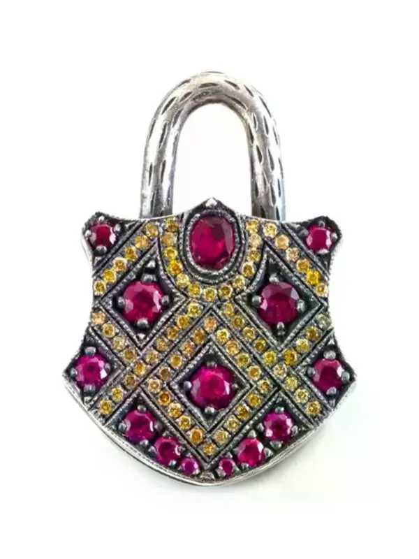 SEVAN BIÇAKÇI Padlock Ruby And Diamond Pendant