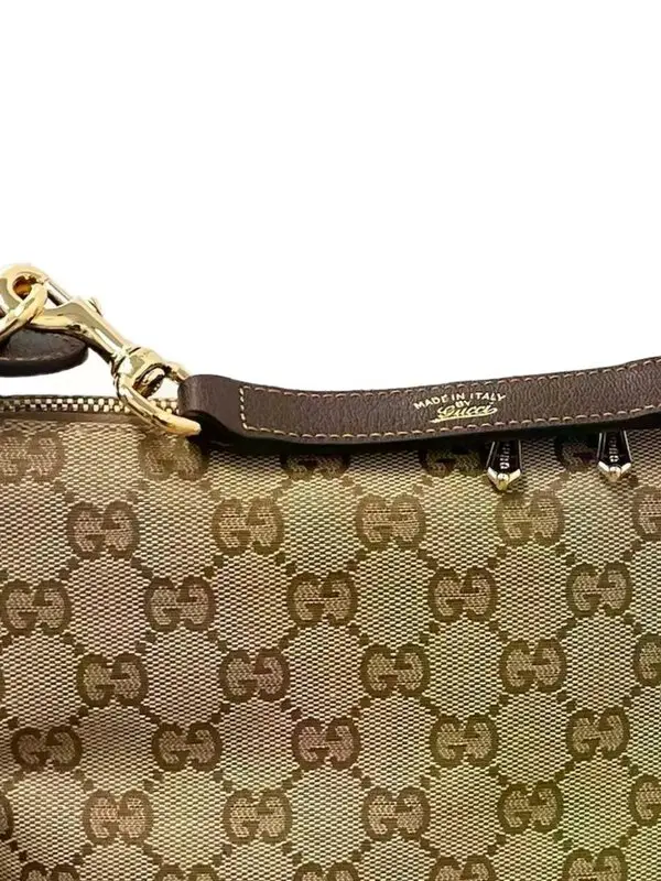 Gucci Gg Supreme Web Shoulder Bag - Neutrals