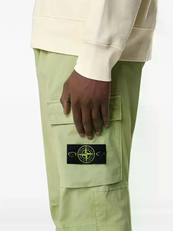 Stone Island Stretch Organic Cotton Twill Cargo Pants