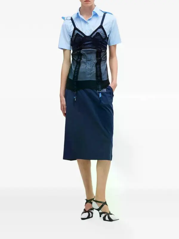 JULIE KEGELS Johanna Logo-patch Midi Skirt