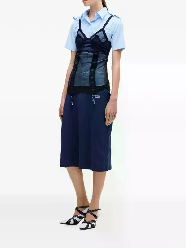 JULIE KEGELS Johanna Logo-patch Midi Skirt