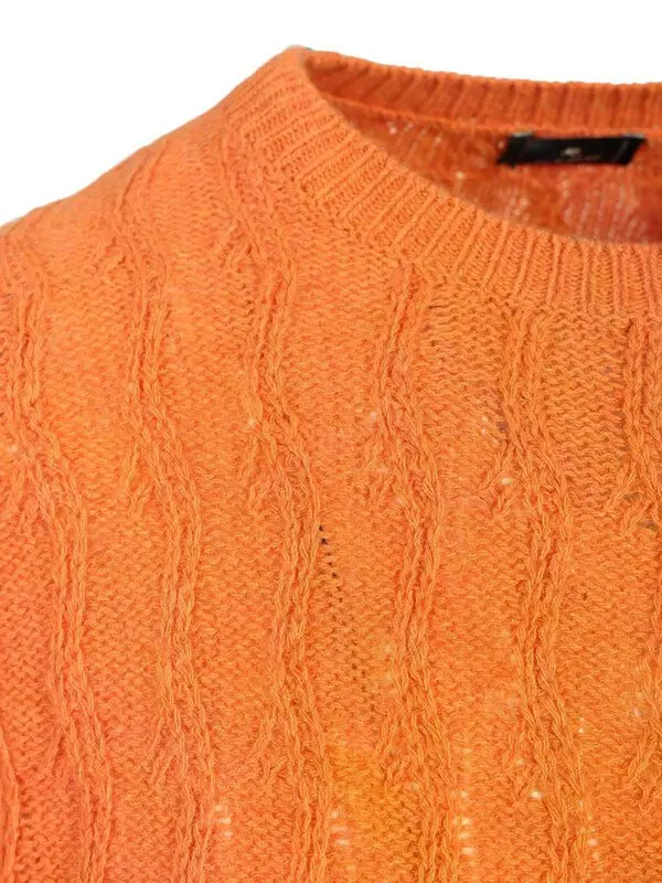 Etro Pegaso Cable-knit Sweater