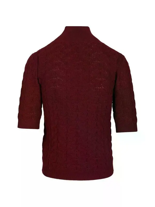 Etro Pointelle-knit High-neck Sweater