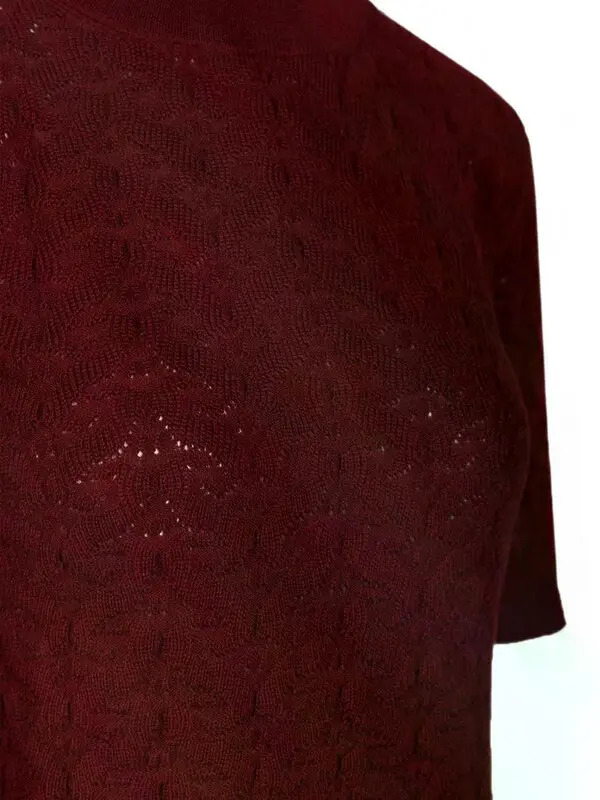 Etro Pointelle-knit High-neck Sweater