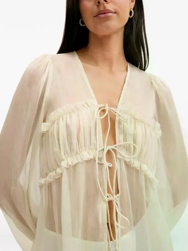 Bardot Ashton Ruffled Tie-fastening Blouse