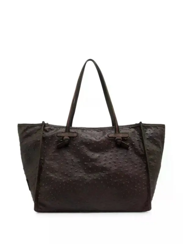 GIANNI CHIARINI Marcella Ostrich-effect Tote Bag