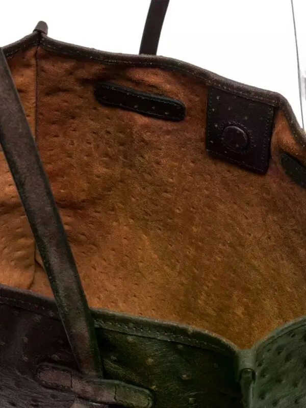 GIANNI CHIARINI Marcella Ostrich-effect Tote Bag