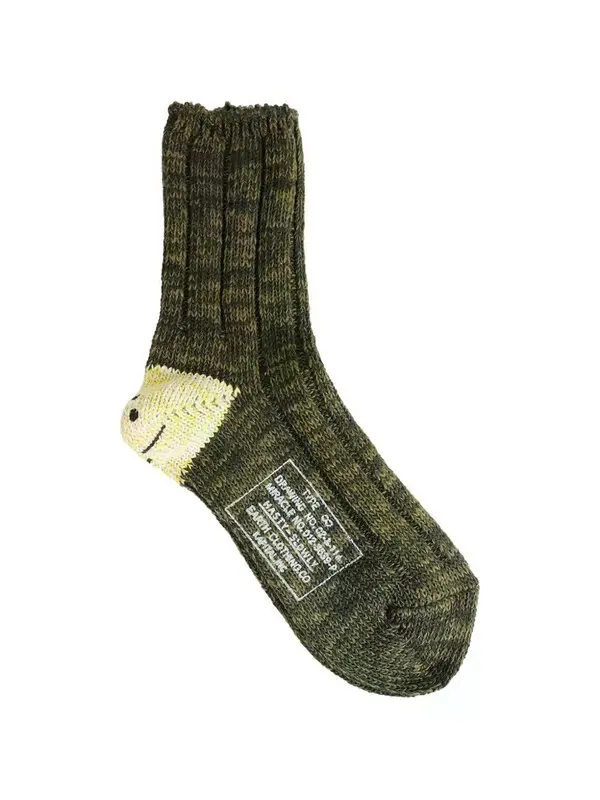 Kapital Rainbowy Happy Heel Socks
