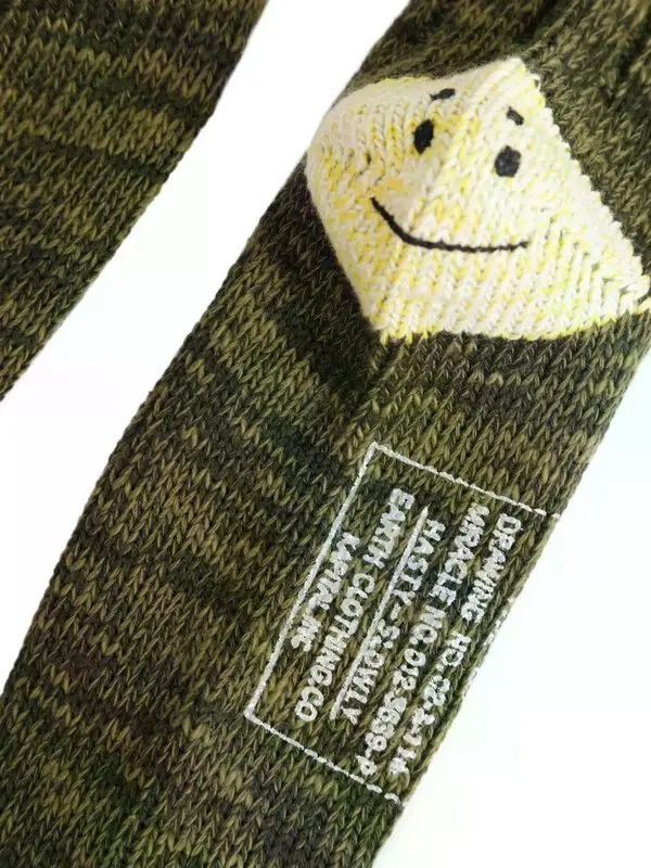 Kapital Rainbowy Happy Heel Socks