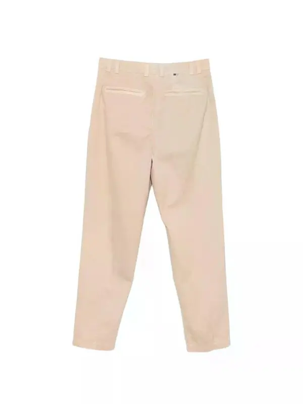 Canali Pleated Cotton Trousers