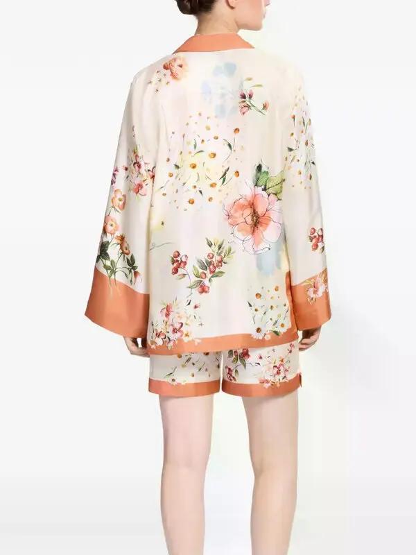 Elie Saab Floral-print Silk Shirt