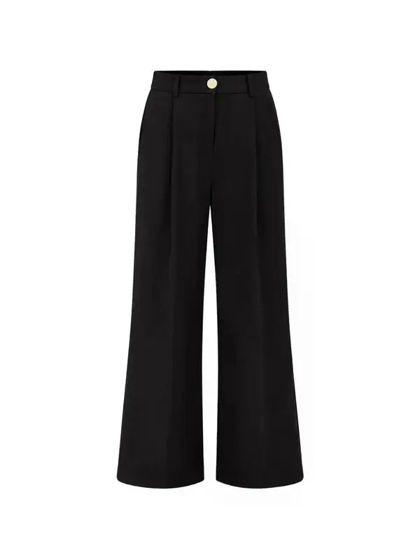 Armani Exchange Wide-leg Trousers - Black